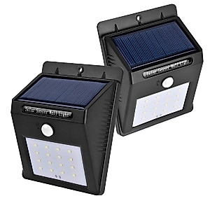Gteak Outdoor Solar Motion Lights,16 led Solar Powered Motion Sensor Light in Night, Wall Mount Style for Home, Garden,