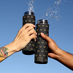 Controller Gear Star Wars, Jedi Pattern, Vacuum Insulated Stainless Steel Sport Water Bottle, Leak Proof, Wide Mouth, 17 oz, 500 ML - Not Machine Specific