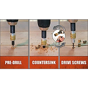 DeckWise Drill & Drive Tool for Pre-Drilling, Countersinking & Driving Decking (Hardwood, Composite, PVC, Pressure Treated)