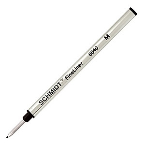 SCHMIDT 6040 Fineliner with Spring Loaded Refill 1.0mm, Point Black, 2 Pack Blister (SC58117)