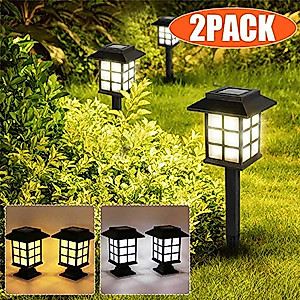 SFRIDQ Solar Lawn Column Lights Outdoor Courtyard Pillar Lamp Garden Lights Waterproof Landscape Street Lamp Decoration Landscape Street Stigma Floor Lamps