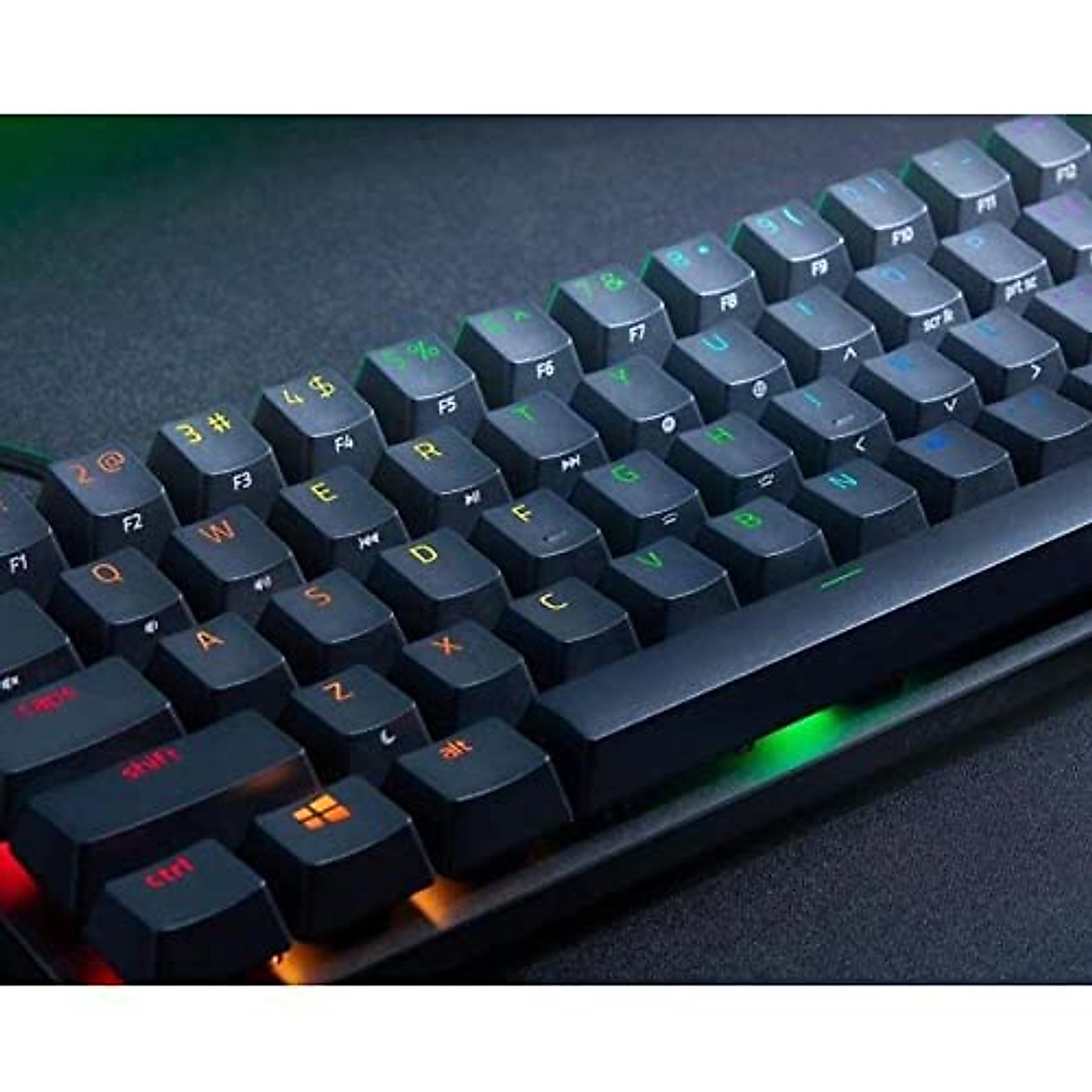 (Renewed) Razer Huntsman Mini 60% Gaming Keyboard: Clicky Optical Switches RZ-03-03390100 - Black