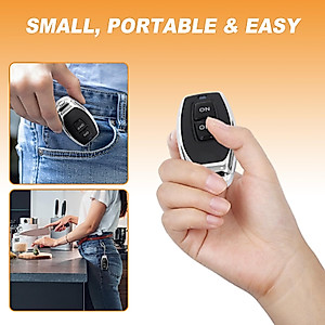 Daytech Strobe Siren Alarm Home Caring Loud Outdoor SOS Alert System 2 Red Flashing Siren 2 Remotes Panic Button 4 Emergency Button for Store Home Hotel Jewelry Shop Security Alarm