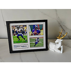 Lamar Jackson Reprint Signed Photo Picture Poster Framed Display Decorations Fan Gifts Memorabilia Wall Art