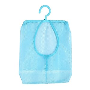 Hanging Mesh Bag, Bathroom Storage Shower Quick Drying Mesh Shower Caddy for Travel Multi Purpose Hanging Mesh Storage Bag for Socks Stockings Bra Underwear (Blue)