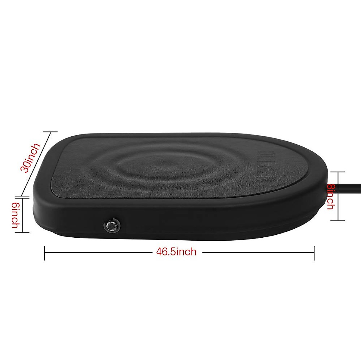 iKKEGOL USB Foot Pedal Switch Gaming, Black Metal Single HID Action Programmable Digital Hand Control Keyboard Mouse with 3 Color Rubber Mat