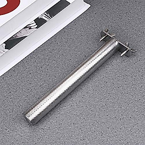 Birds Perch- Toys Portable Cockatiel Molar Stainless Stand- Parakeet Parrots Claw Grinding Silver Sticks Stand Supplies Stick Accessories Platform, Cage Perch Bird Steel Bar Shelf