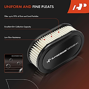 A-Premium 8-PC Engine Air Filter Air Cleaner Cartridge Filter - Compatible with Briggs & Stratton Engines - 550E 550EX 575EX 625EX 625EXi 675EXi 725EXi - Replaces 593260, 798452, Lawn Mower Air Filter