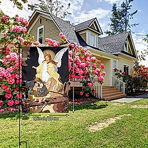 Guardian Angel Garden Flag 12x18 In Fade Proof Double Sided Outdoor/Inside Breeze Flag Garden House Home Decor Holiday Yard Sign