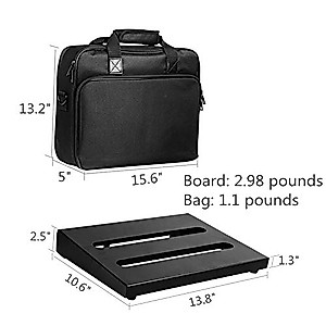 SOYAN Guitar Pedal Board 14" x 10.6" with Carry Bag (M-14)