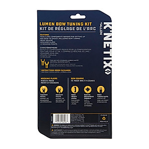 Allen Company K’Netix™ Lumen Bow Tuning Kit, Compatible with Compound, Recurve & Longbows, Gray