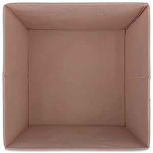DII Non Woven Fabric Storage Bin Collection Collapsible Organizer Cube, Small Set, 13x13x13", Millennial Pink, 2 Count