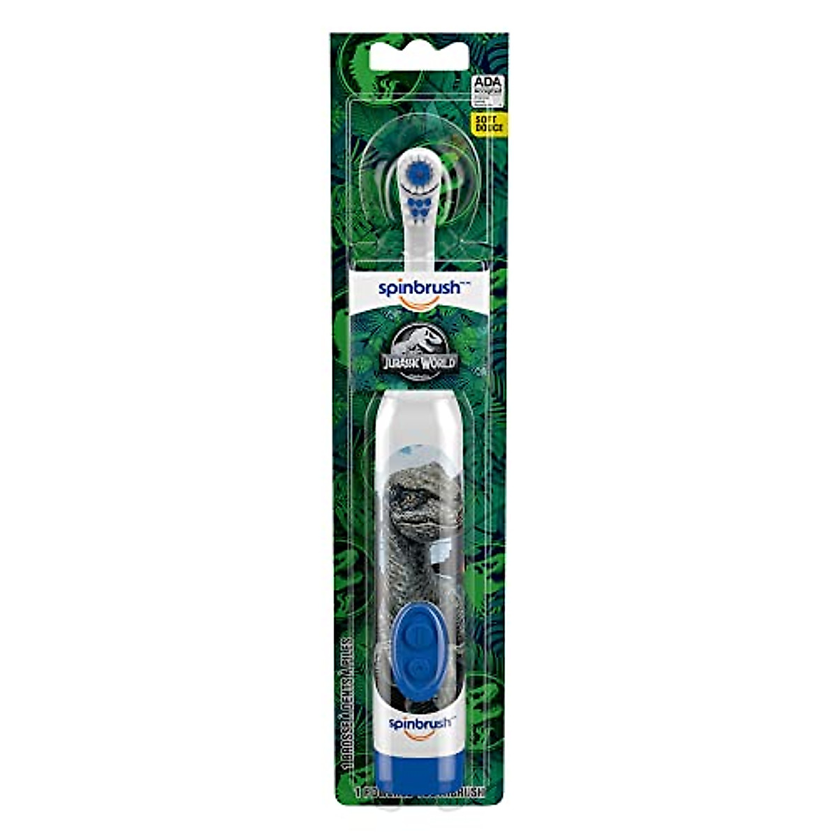 Jurassic World Kid’s Spinbrush Electric Battery Toothbrush, Soft, 1 ct
