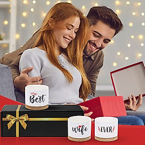 Whonline Birthday Gifts for Wife from Husband Unique, Succulent Pots Planter Gifts for Women Mothers Day Anniversary, Romantic Best Wife Ever Gifts for Any Occasion, Arrive Beautifully Gift Boxed