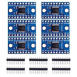 GeeekPi 6Pack TXS0108E 8 Channel Logic Level Converter Bi-Directional High Speed Full Duplex Shifter 3.3V 5V for Arduino Raspberry Pi