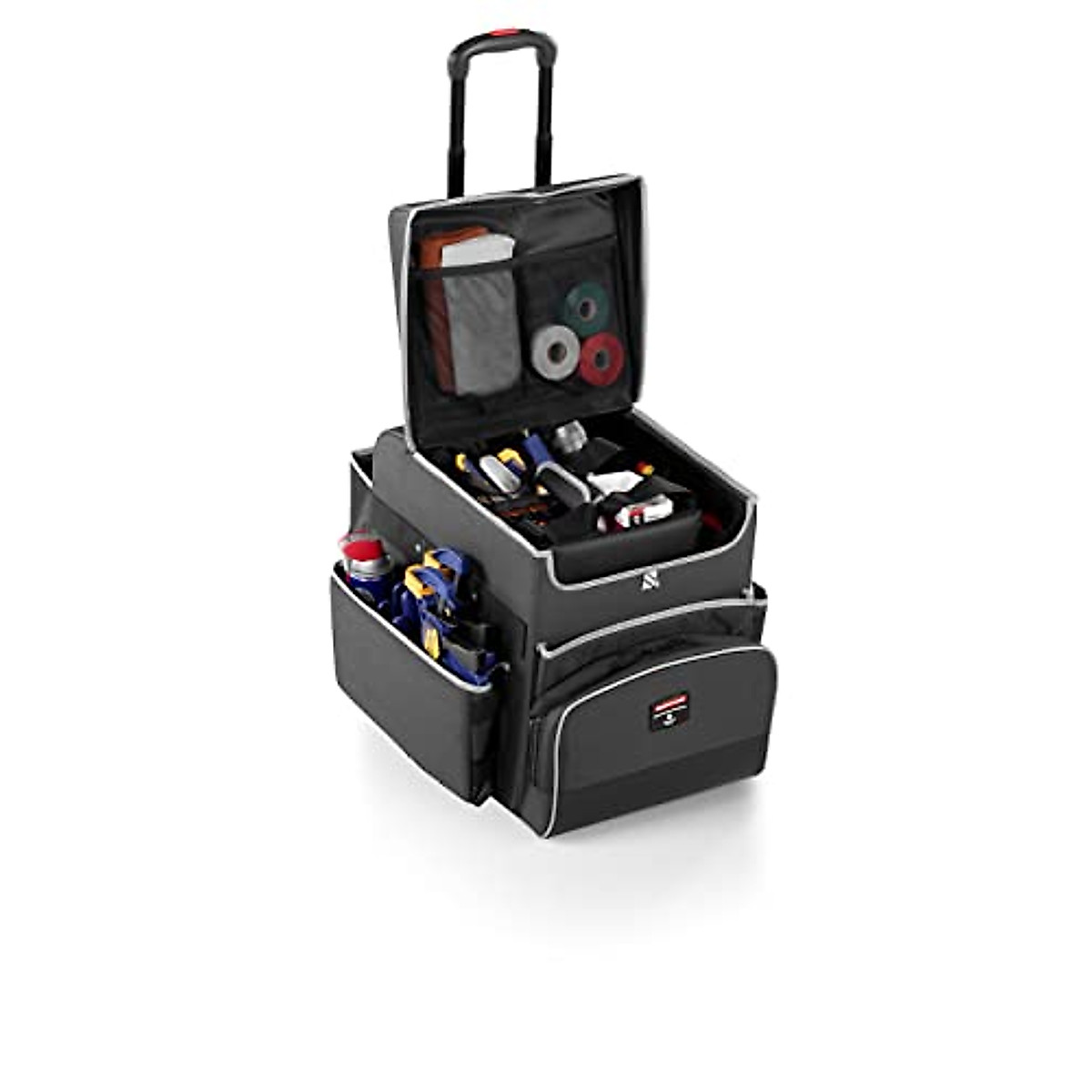 Rubbermaid Commercial Products Executive Janitorial Housekeeping Quick Cart, Small, 1902467,Dark Gray