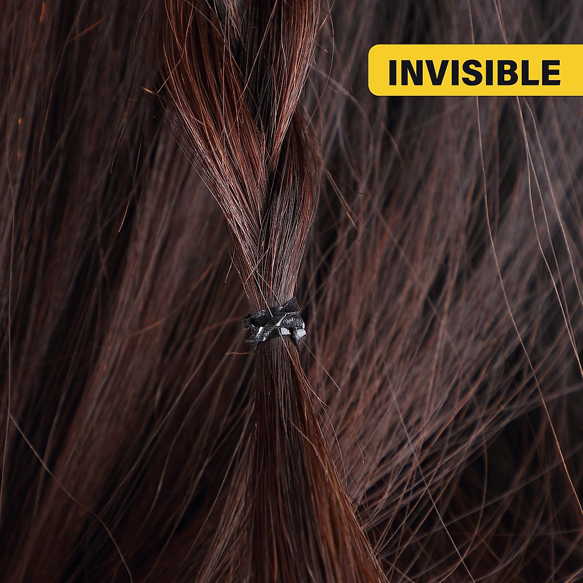 2000 Pack Mini Rubber Bands Elastic Hair Bands Soft Hair Ties with Box for Hair Braiding Hair Wedding Hairstyle(Black)