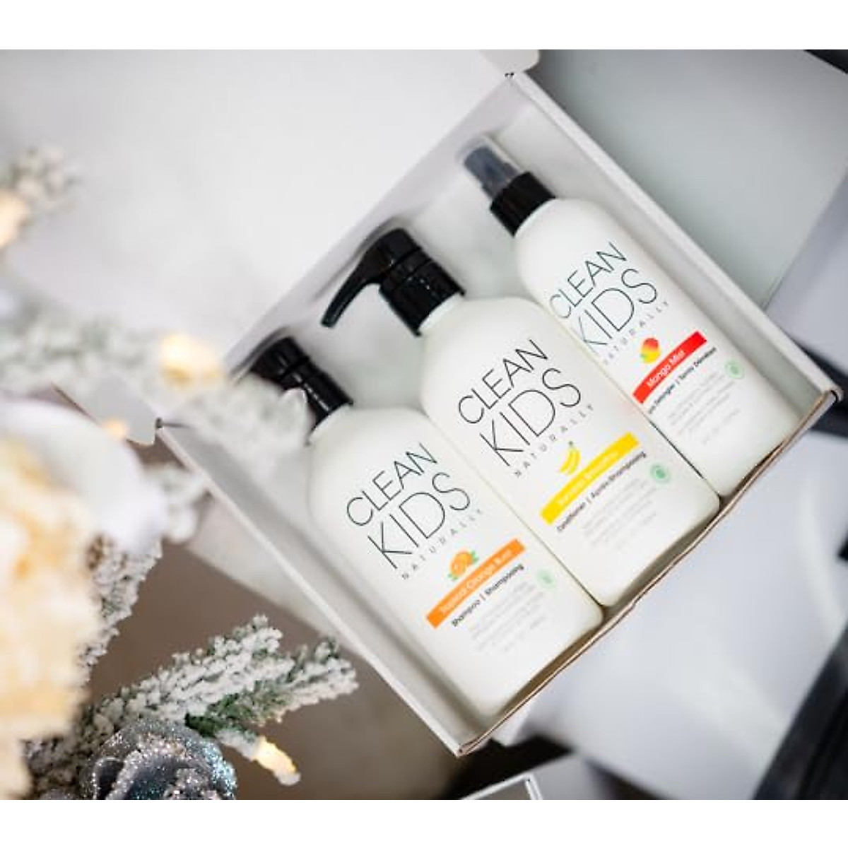 Clean Kids Naturally Bath Sets (Shampoo, Conditioner, & Detangler) EWG Verified