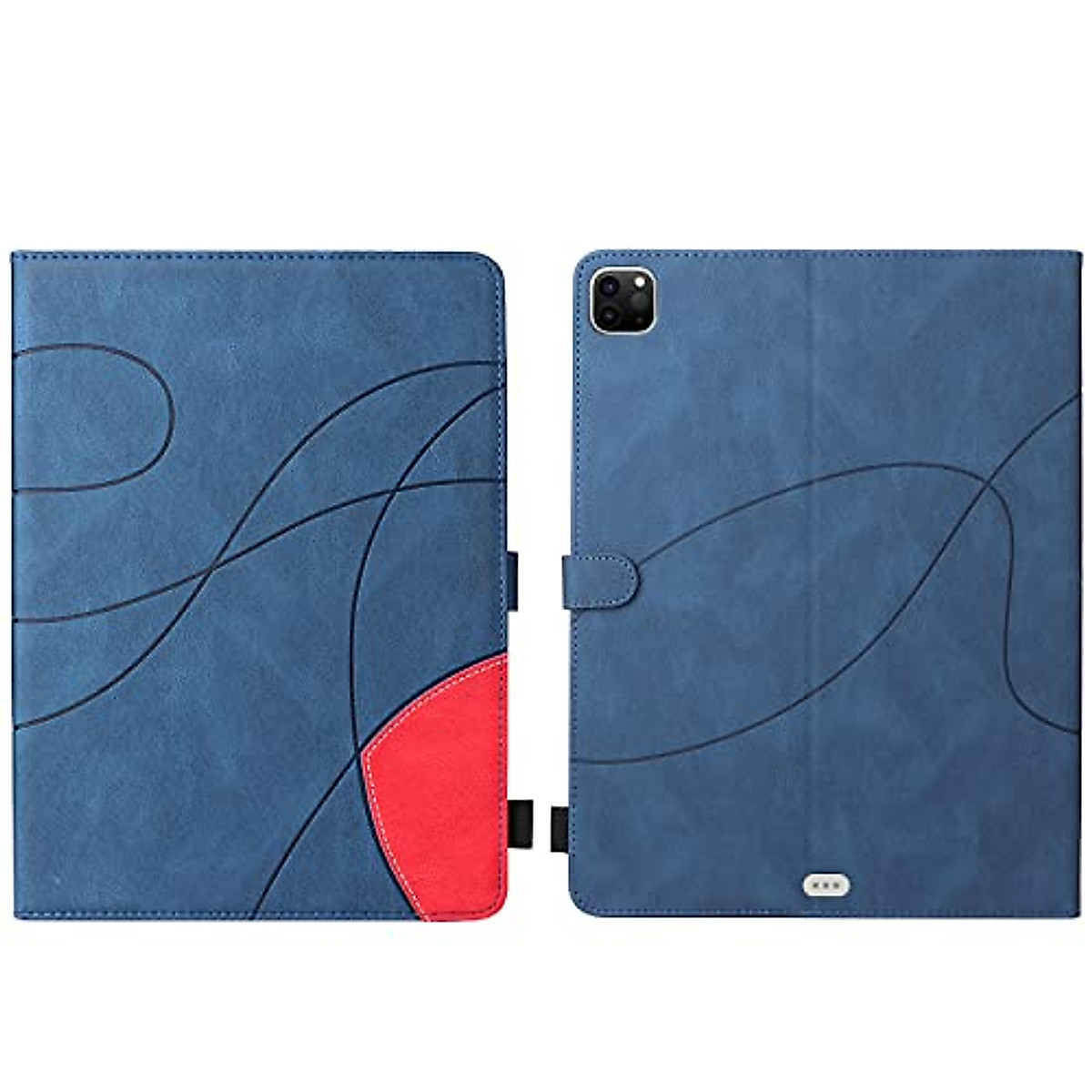 Blllue Case for iPad Mini 6 6th Gen, Multi-Angle Viewing PU Leather Tablet Cover for iPad Mini 6 8.3 Inch 2021 (Blue)