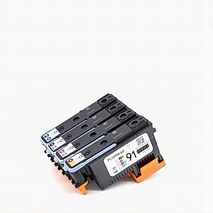 4 Pack HP 91 Printhead Replacement Kit for Z6100 Z6100ps HP91 C9460A C9461A C9462A C9463A,Printer Replacement Part, Replaceable Print Head