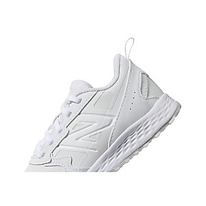 New Balance Kid's Fresh Foam 650 V1 Lace-up Running Shoe, White/White, 6.5 Wide Big Kid