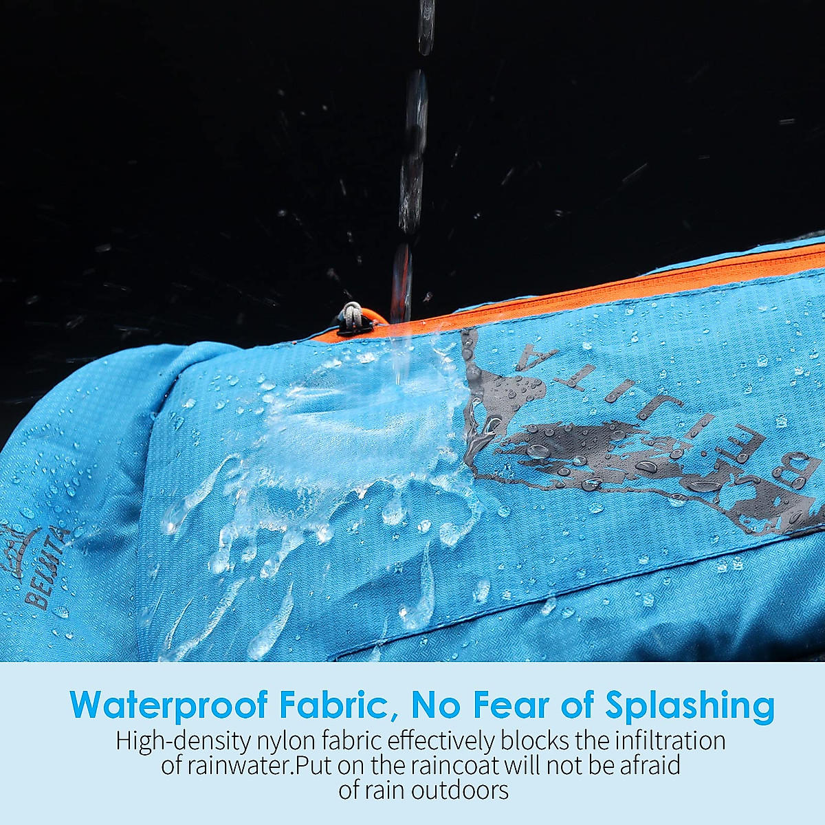 BEIJITA 20L Lightweight Hiking Backpack, Foldable Waterproof Back Pack, Packable Small Travel Backpack for Men, Ultra Lightweight Backpack for Women Men(Black)