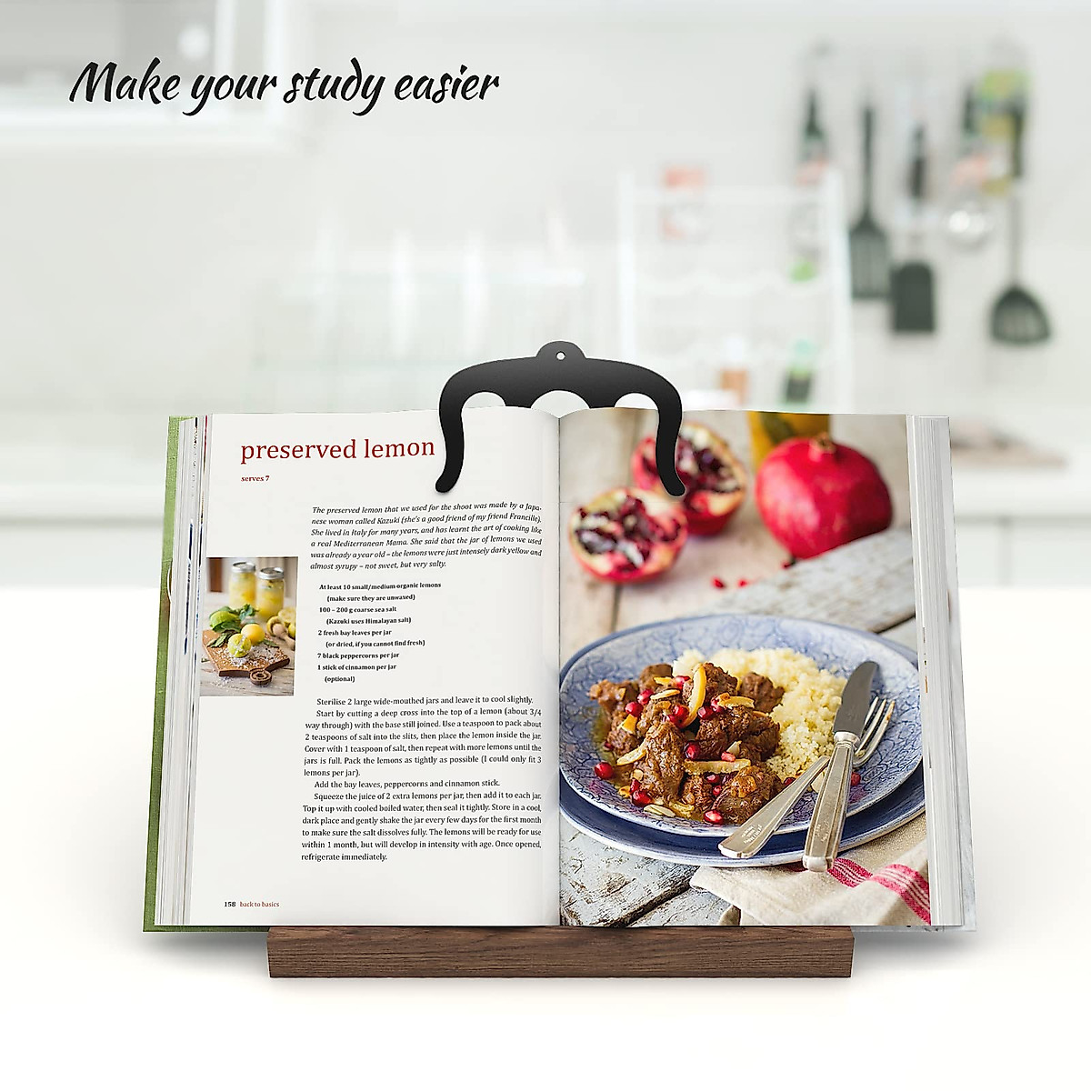 Book Clip Page Holder 2 Pieces Metal Sheet Music Holders for Sheet Music Stands Pianos Book Reading (Black)