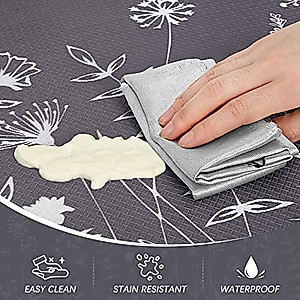 ASPMIZ Farmhouse Kitchen Mat Set Anti Fatigue 2 Piece, Non-Skid Waterproof Kitchen Mats and Rugs Cushioned, Washable Kitchen Rug Flowers Floor Comfort Mats for Kitchen Home, 17'' x 47'' + 17'' x 30''