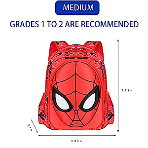 UHOPEMI Waterproof 3D Comic School Backpack for Elementary Students - Lightweight Kids Bookbag Perfect for Boys and Girls