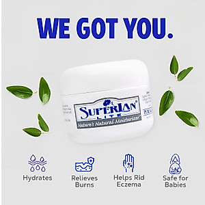 superlan Lite Lanolin Cream, 1 oz – Lightweight Creamy Formula with Medical-Grade Lanolin & Jojoba Oil - Moisturizer for Everyday Dry Skin Relief – Hands, Feet, Body, & More