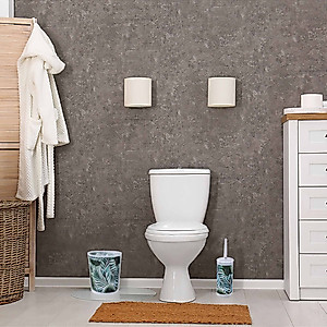 EVIDECO French Home Goods Tropical Printed Trash Can Wastebasket Plastic 4.5-liters-1.2-Gal