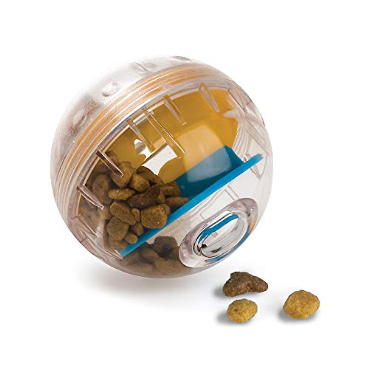 Pet Zone IQ Treat Ball Dog Treat Dispenser Interactive Dog Toy - 3" - for Dogs and Cats - Adjustable Difficult Dog Ball for Treats
