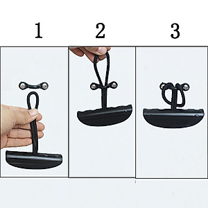 YYST Lot 2 Kayak Carry Handle Pull Handle T-handle with Cord and Pad Eyes