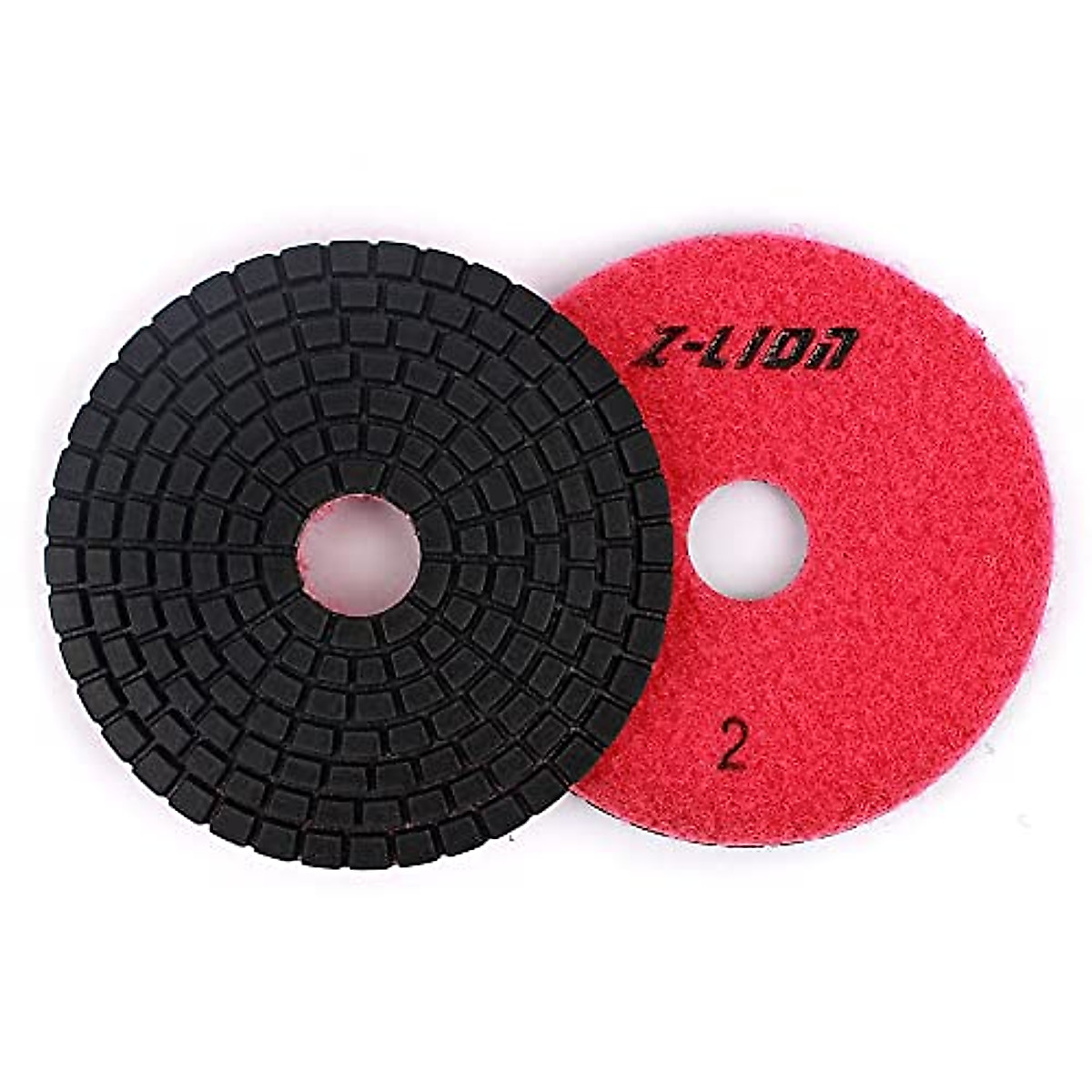 Z-Lion Dimoand 3 Step Polishing Pad 4" Abrasive grinding wheel 3-Pcs Step 2 for Granite Marble
