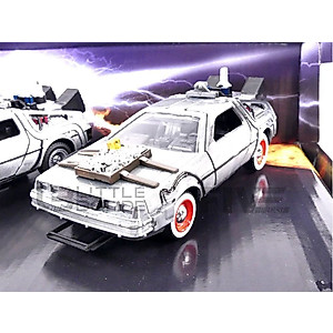 Back to The Future 1:32 Time Machine 3-Pack Die-Cast Cars, Toys for Kids and Adults