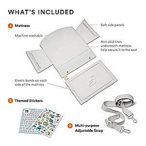 JetKids by Stokke BedBox, Pink Lemonade - Kid's Ride-On Suitcase & In-Flight Bed - Help Your Child Relax & Sleep on the Plane - Approved by Many Airlines - Best for Ages 3-7