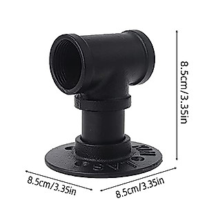 OFILLES 1 Pcs Black Retro Iron Pipe Red Wine Bottle Holder Rack Wall Mounted Wine Display Stand , Hanging Wine Organizer Rack for Beverages/Liquor Bottles Storage (1 pcs)