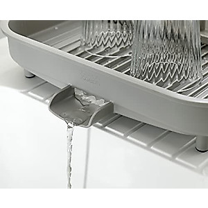 Joseph Joseph Duo Expandable Dish Drying Rack, Gray, 2-Tier