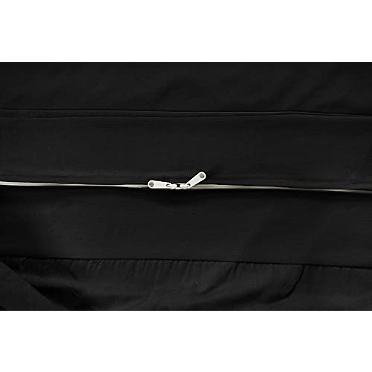 LANE LINEN Futon Covers Full Size, 100% Cotton Futon Slipcovers, Full Size Futon Mattress Cover for Futon Sofa Bed, Foldable Armless Sofa Cover, Zippered Futon Couch Cover - Black