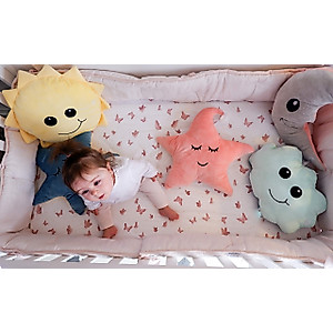 Around The Crib kokoons Cuddly Sun Plush Musical Night Light - Double Sided. Pale Yellow/Dark Yellow