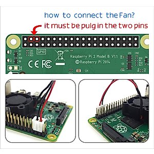 Premium Raspberry Pi Case Aluminum with Fan for Raspberry Pi 3B+/3/2B (Blue)