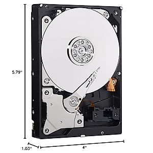 Western Digital 2TB WD Blue PC Internal Hard Drive HDD - 5400 RPM, SATA 6 Gb/s, 256 MB Cache, 3.5" - WD20EZAZ