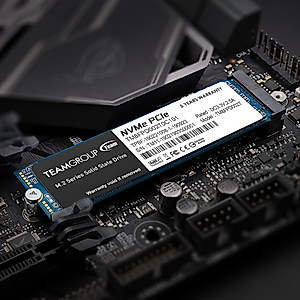 TEAMGROUP MP33 1TB SLC Cache 3D NAND TLC NVMe 1.3 PCIe Gen3x4 M.2 2280 Internal Solid State Drive SSD (Read/Write Speed up to 1,800/1,500 MB/s) Compatible with Laptop & PC Desktop TM8FP6001T0C101