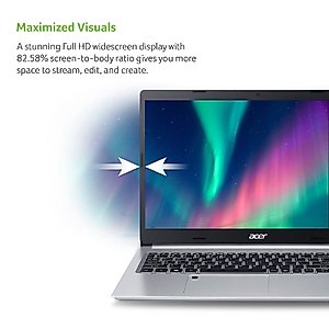 2023 Newest Acer Aspire 5 Laptop, 15.6" FHD IPS Display, AMD Ryzen 3 3350U Processor, 8GB DDR4 RAM, 256GB PCIe SSD, WiFi6, Backlit Keyboard, Fingerprint Reader, Amazon Alexa, Windows 11 Home in S mode