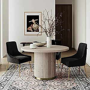 Chelsea Oak Wood Round Dining Table