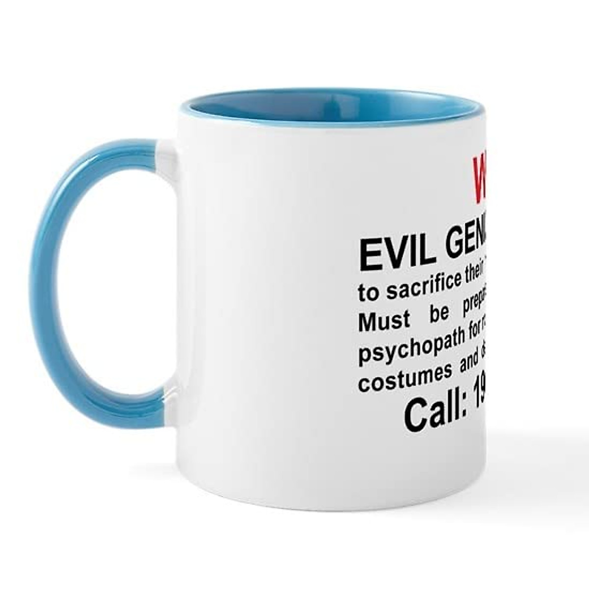CafePress Evil Genius Seeks Minions Mug Ceramic Coffee Mug, Tea Cup 11 oz
