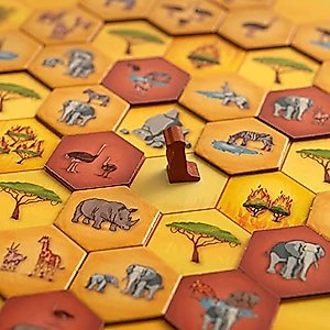 Capstone Games: Savannah Park, Strategy Board Game, Simple Gameplay, Highly Interactive Strategies, 1 to 4 Players, 20 to 40 Minute Play Time, Ages 8 and Up