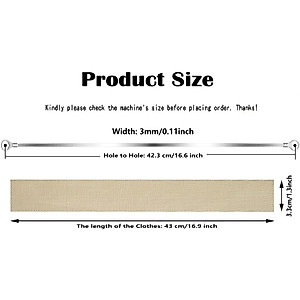 Impulse Sealer Parts 16 Inch Heat Seal Strips Teflon Tapes Sealer Replacement Element Grip Impulse Sealer Heating Element Service Spare Repair Kit-6 Pack