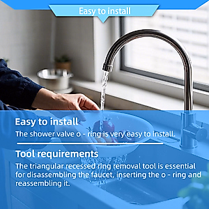 1-1/2Inch O-Rings Compatible with Delta RP25 Faucet Water Fall O-Ring, RP25 O-Rings for Brass Pop-up Drain and Single Handle Kitchen Faucets, Fit Models Produced After 1969, 3 Pack