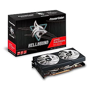 PowerColor Hellhound AMD Radeon RX 6600 Graphics Card with 8GB GDDR6 Memory